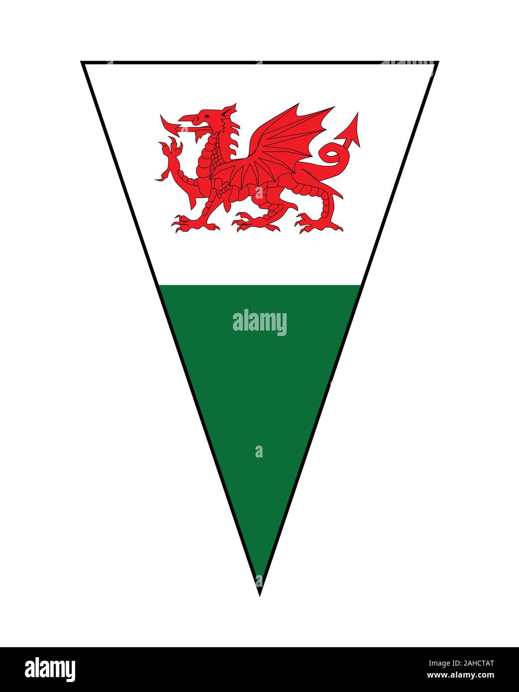Welsh flag bunting Stock Vector Images - Alamy