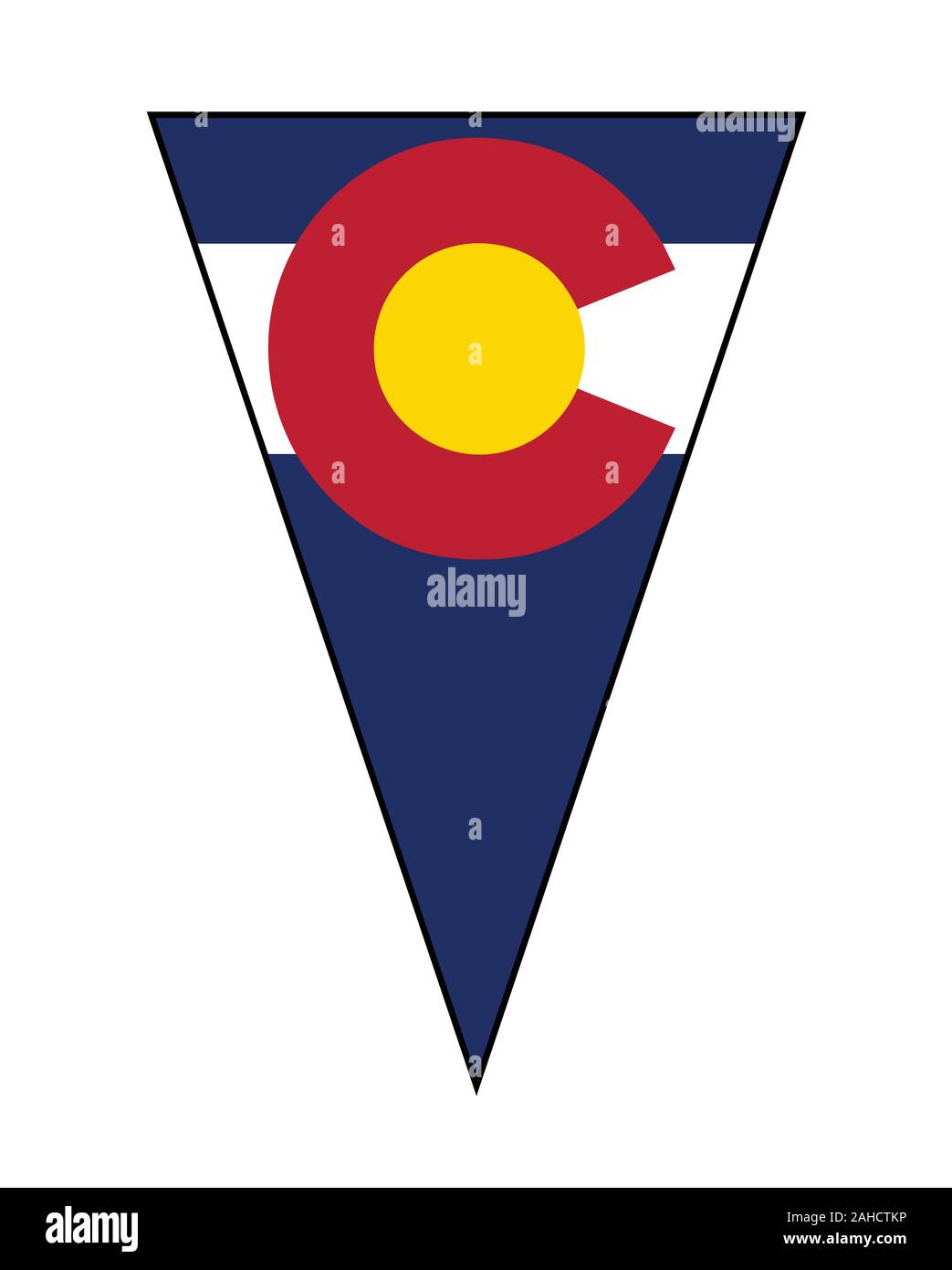 Colorado flag vector vectors hi-res stock photography and images - Alamy