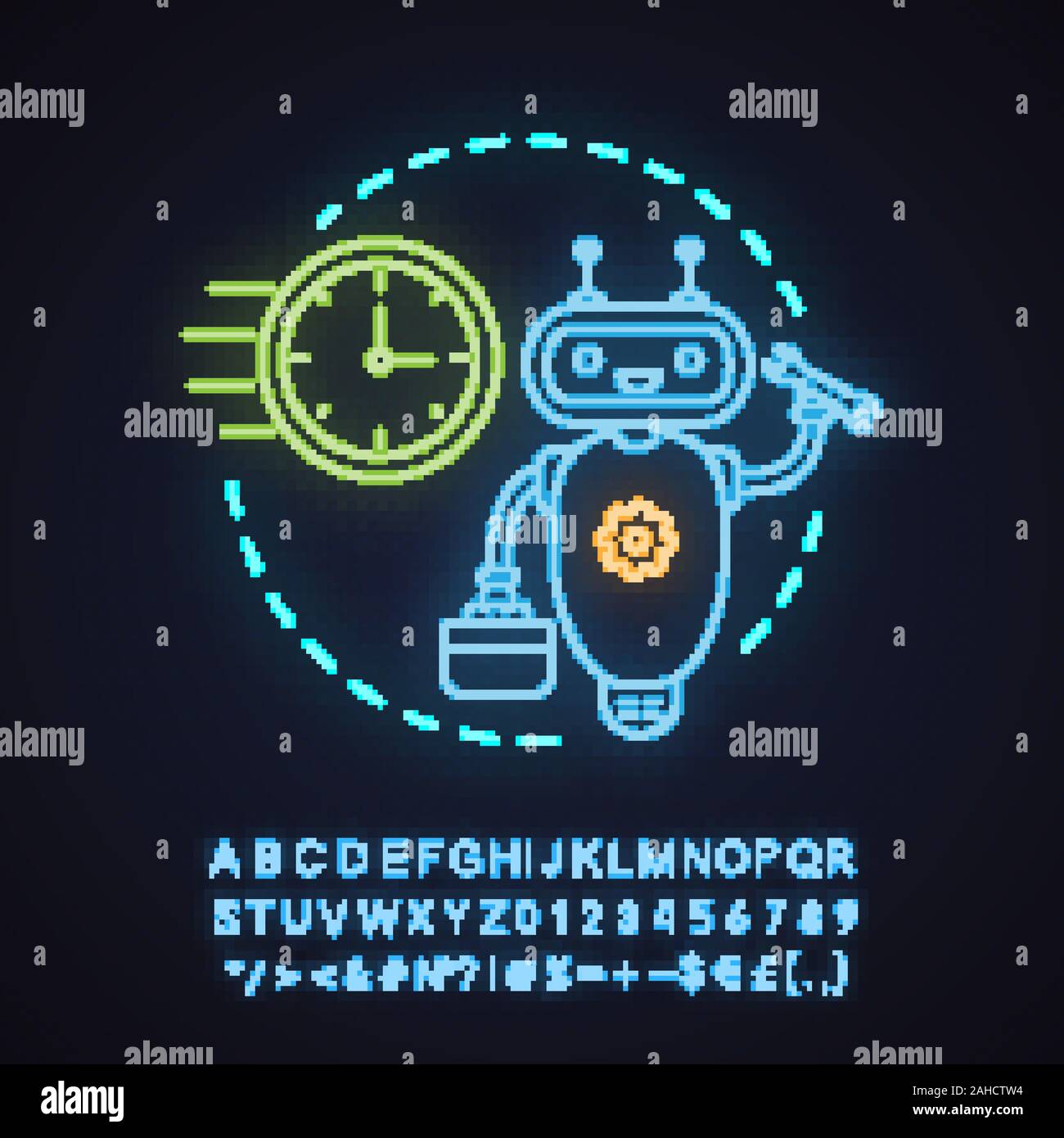 Problem fixing neon light concept icon. Customer support idea. Client ...