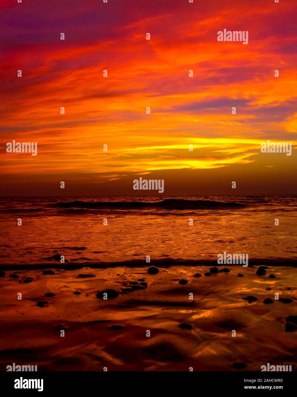 The amazing view during the sunset Stock Photo - Alamy