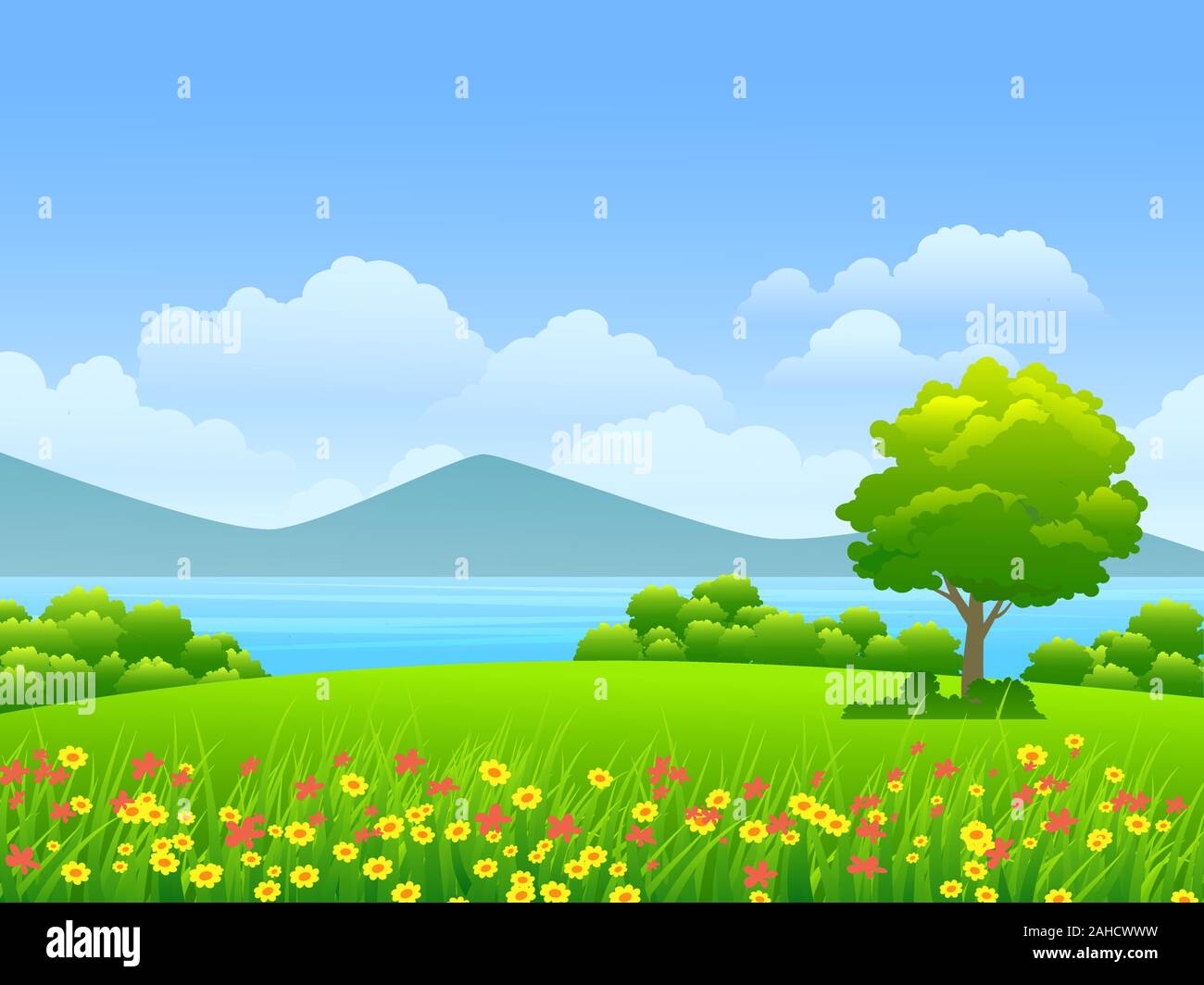 Conservation of the countryside Stock Vector Images - Alamy