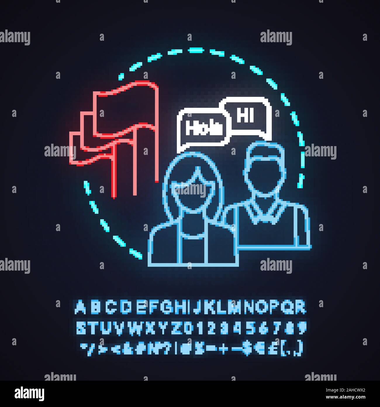 Speaker sign language interpreter Stock Vector Images - Alamy