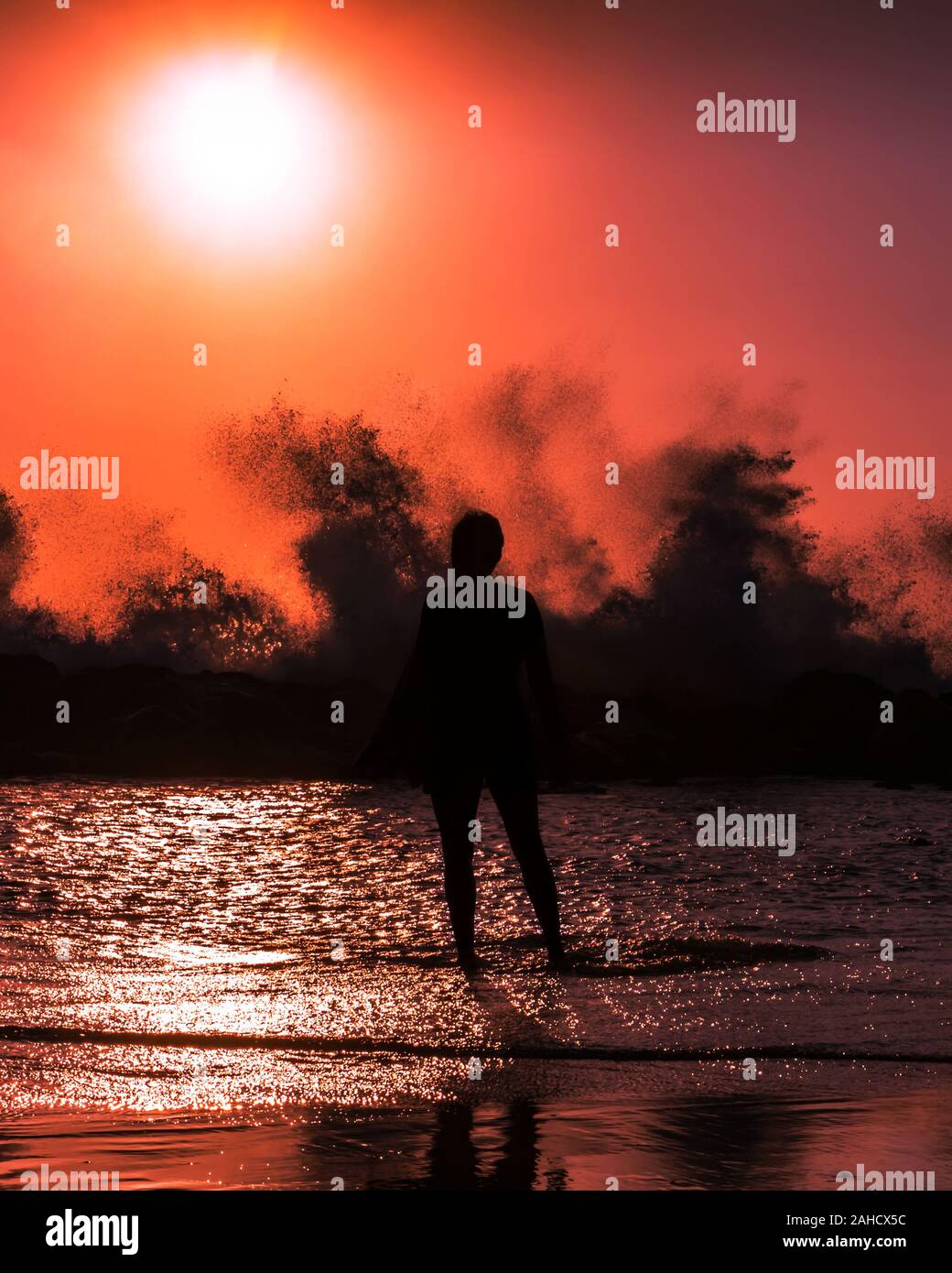 The amazing view during the sunset Stock Photo - Alamy