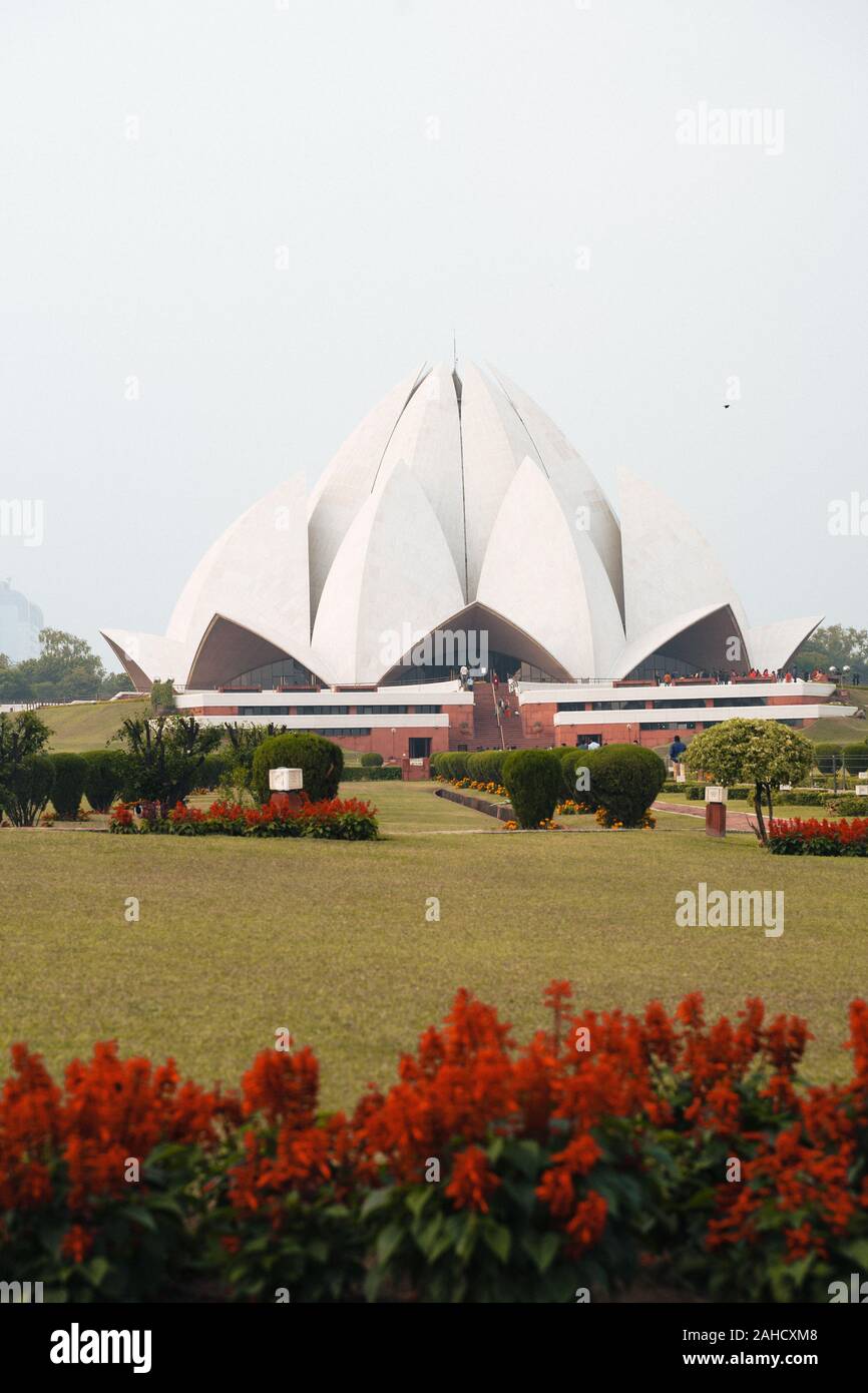 New Delhi, India - December 14, 2019: Lotus Temple, a Bahai House of ...