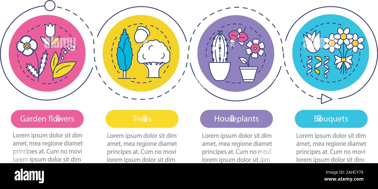 Plants vector infographic template. Business presentation design ...