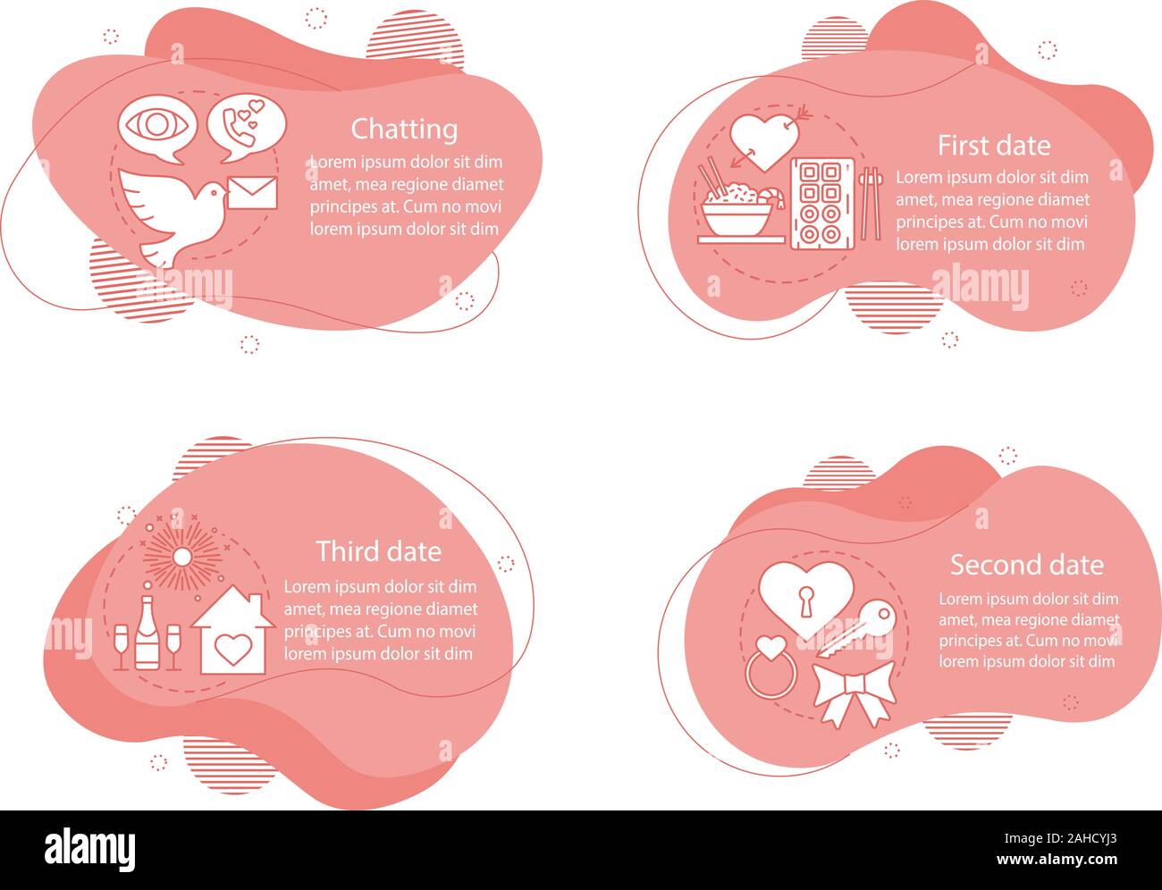 Dating and romance concept illustrations. Romantic relationships ...