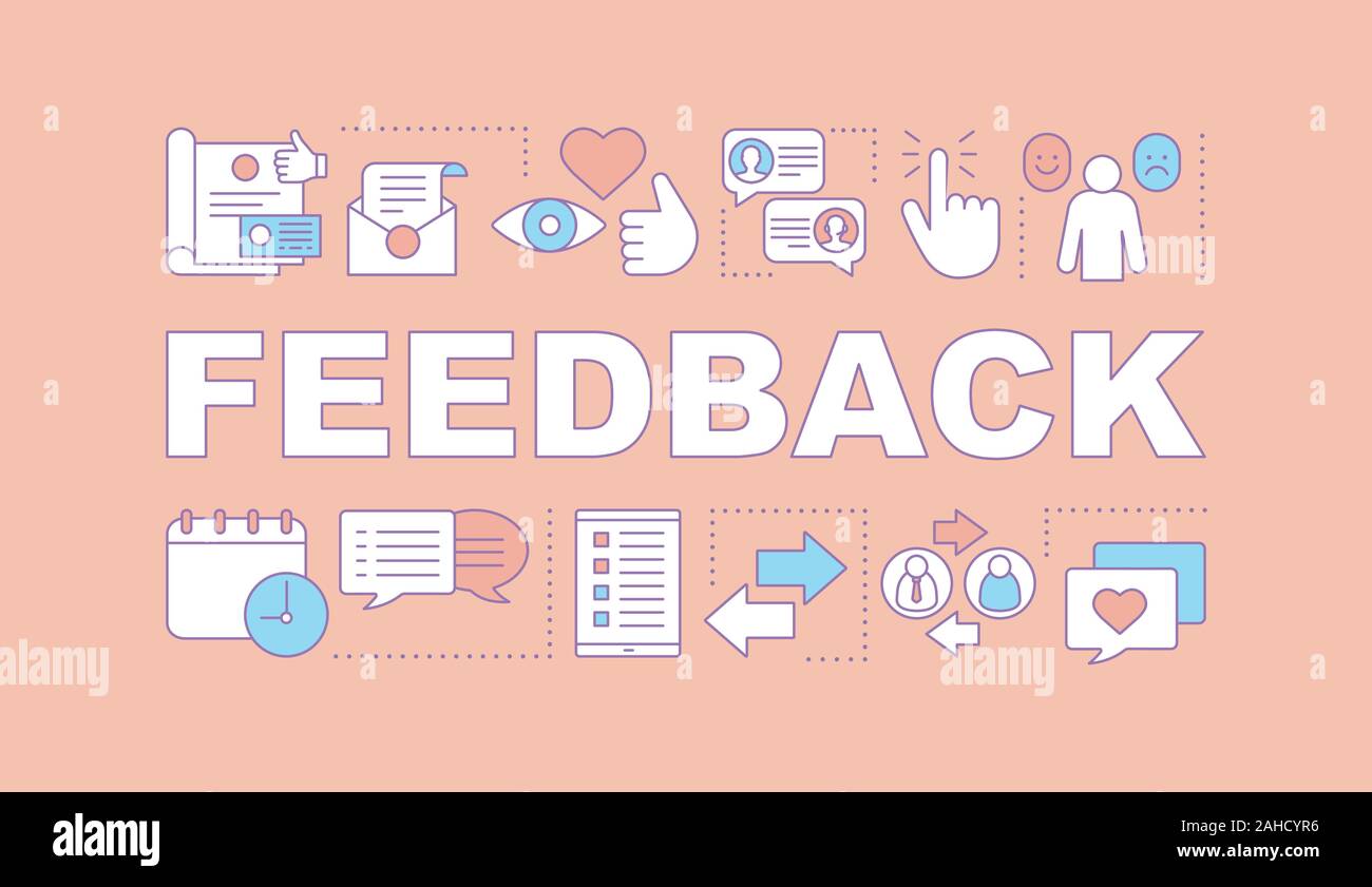 Feedback word concepts banner. Customer satisfaction. Isolated ...