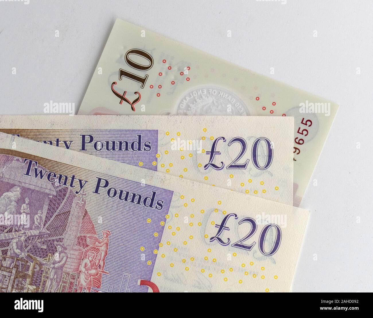 British banknotes piles hi-res stock photography and images - Alamy