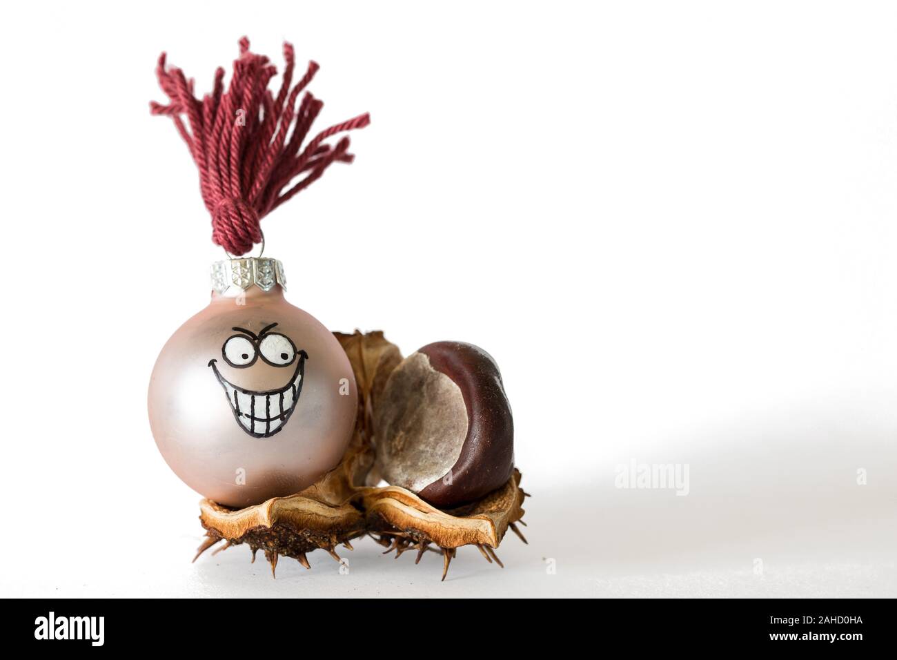 christmas tree decoration with faces Stock Photo - Alamy