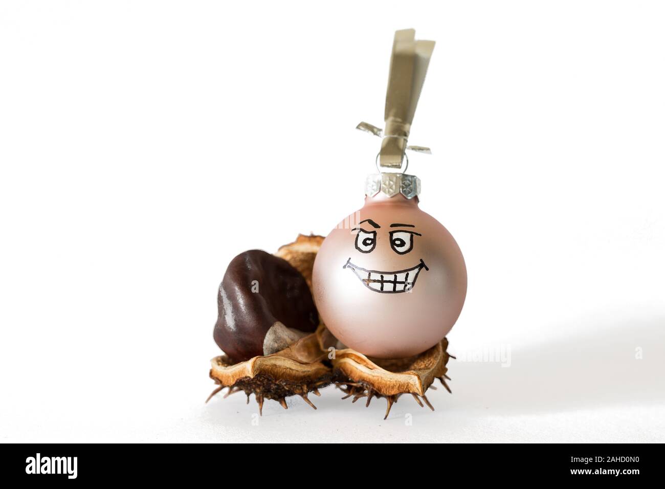 christmas tree decoration with faces Stock Photo - Alamy