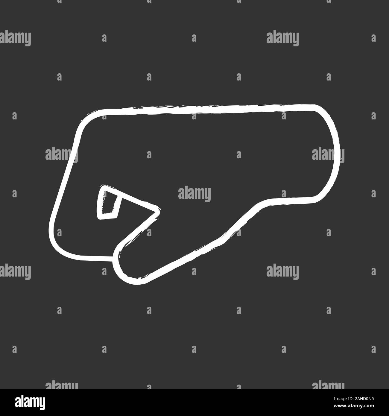 Left fist emoji chalk icon. Left-facing fist. Fist-bump. Brofist ...