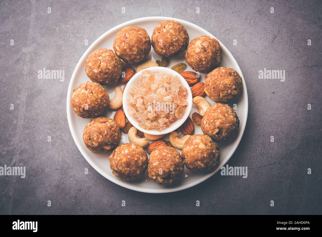 sweet Dink laddu also known as Dinkache ladoo or gond ke laddoo made ...