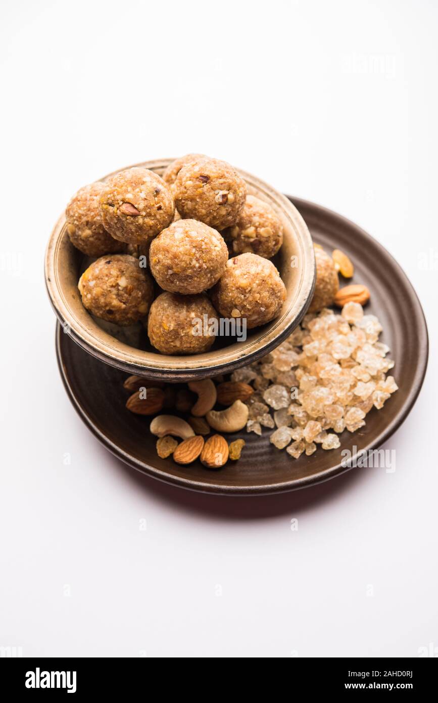 sweet Dink laddu also known as Dinkache ladoo or gond ke laddoo made ...