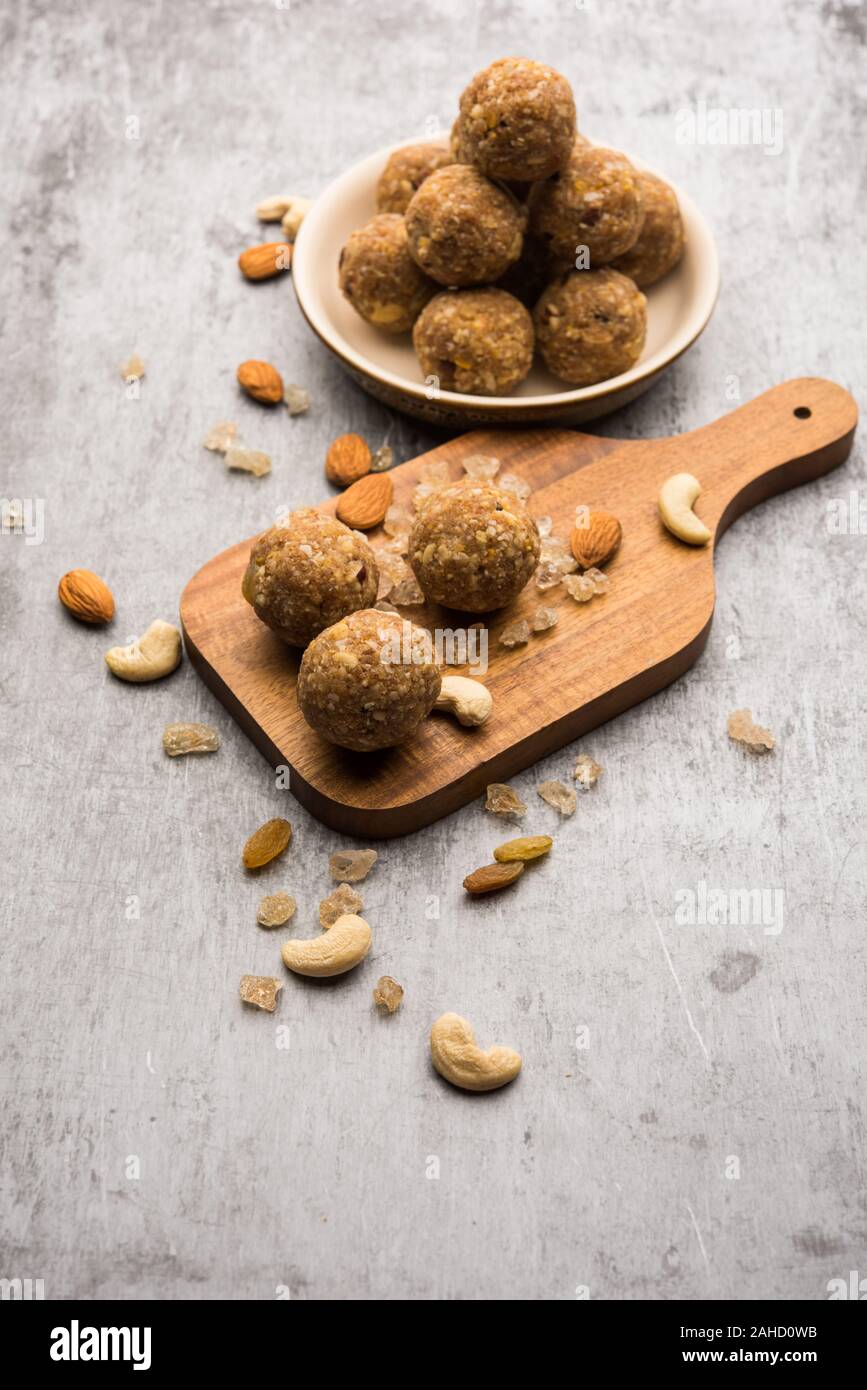 sweet Dink laddu also known as Dinkache ladoo or gond ke laddoo made ...