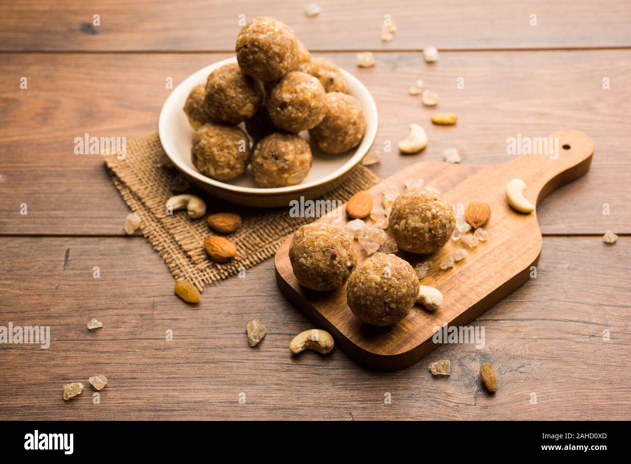 sweet Dink laddu also known as Dinkache ladoo or gond ke laddoo made ...