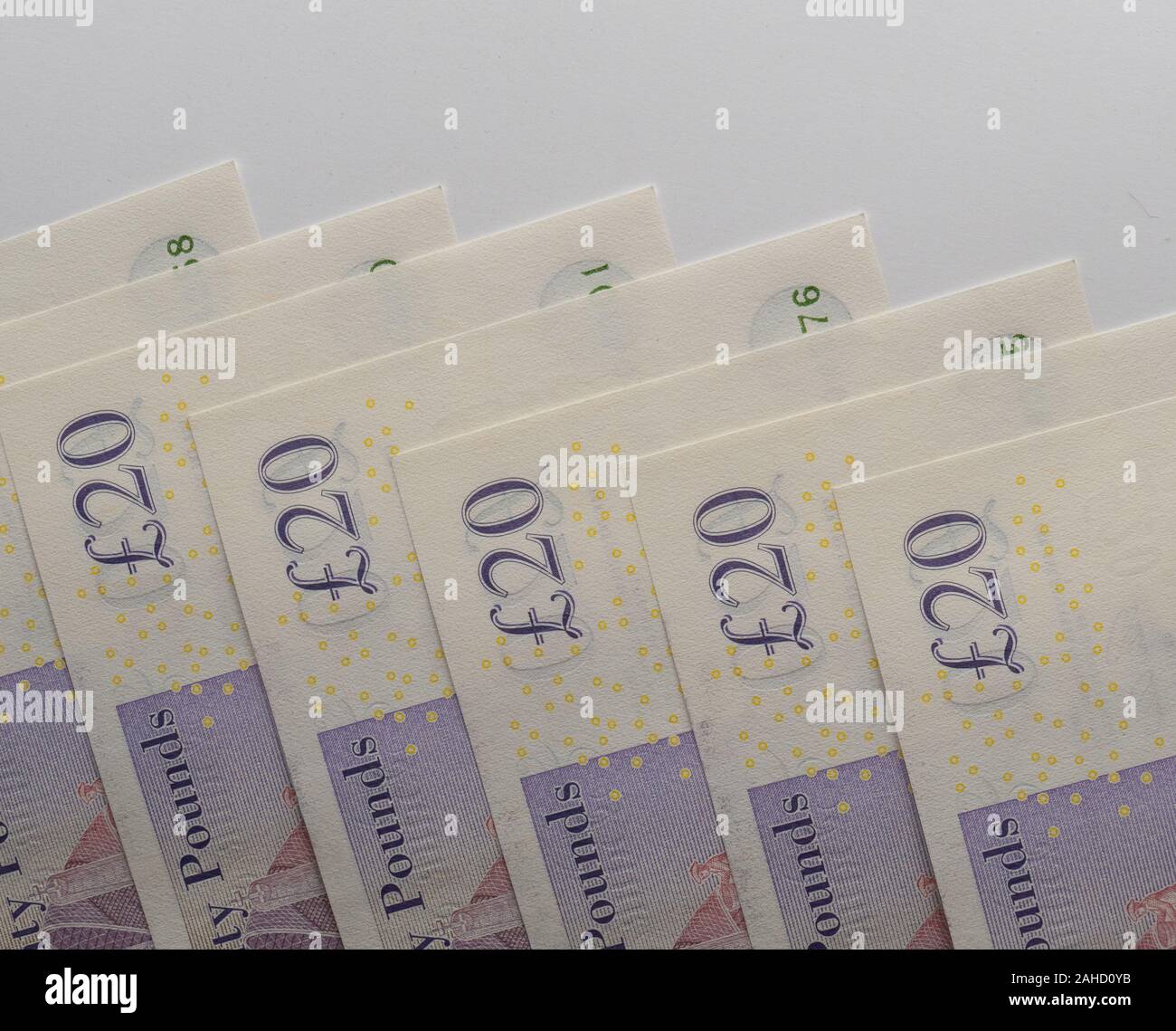 British banknotes piles hi-res stock photography and images - Alamy