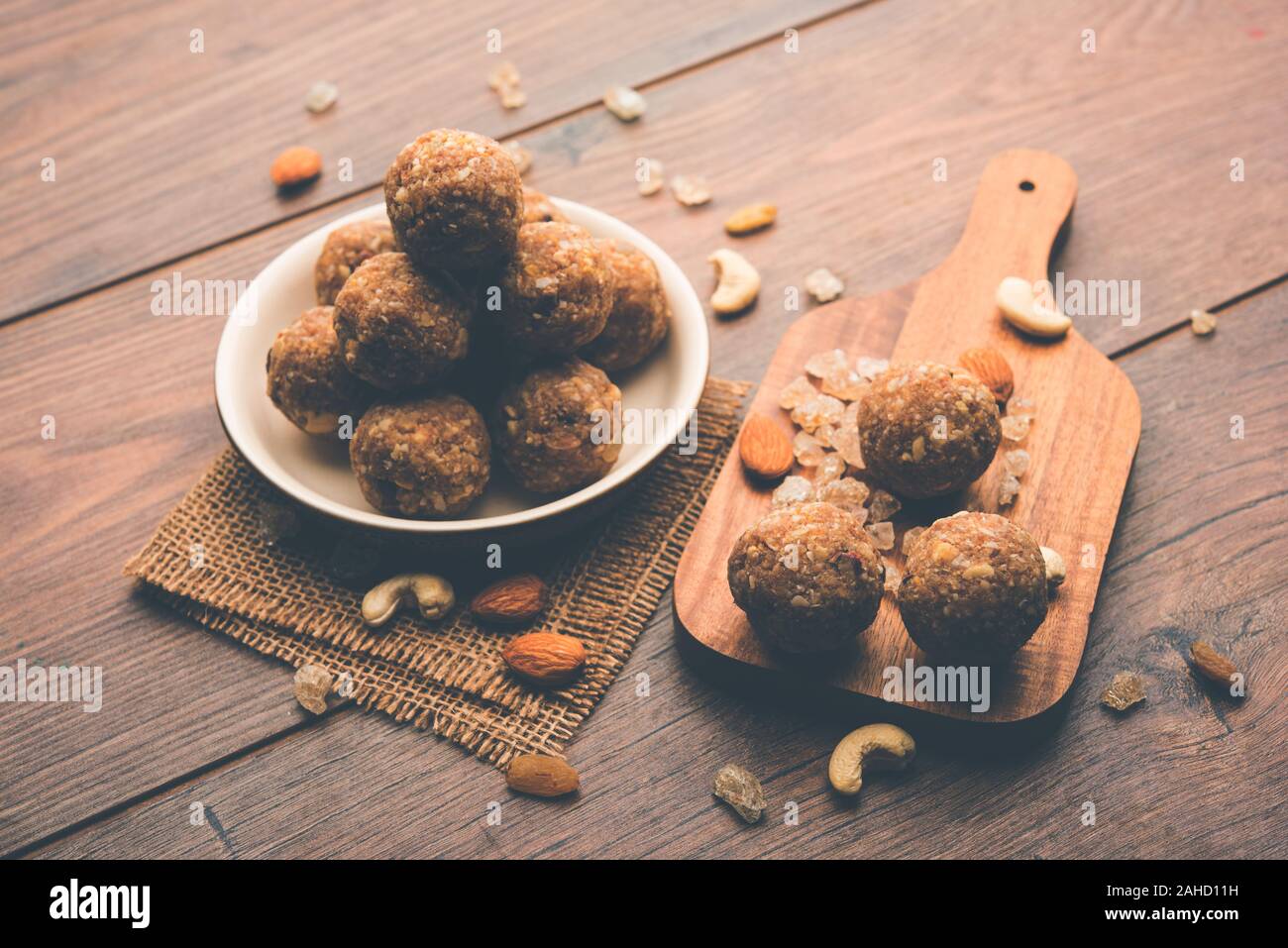 sweet Dink laddu also known as Dinkache ladoo or gond ke laddoo made ...