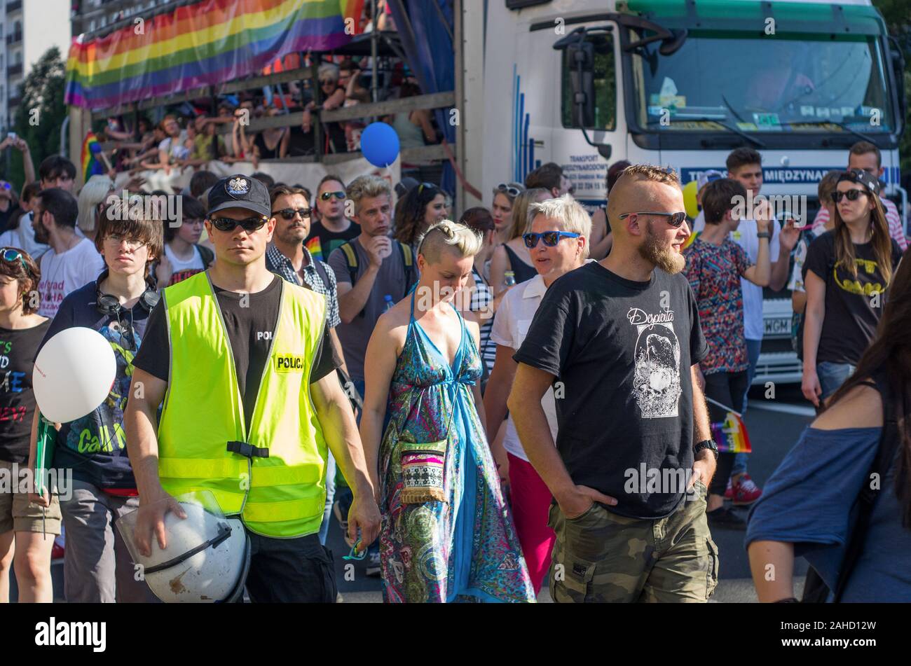 Warsaw equality parade hi-res stock photography and images - Alamy