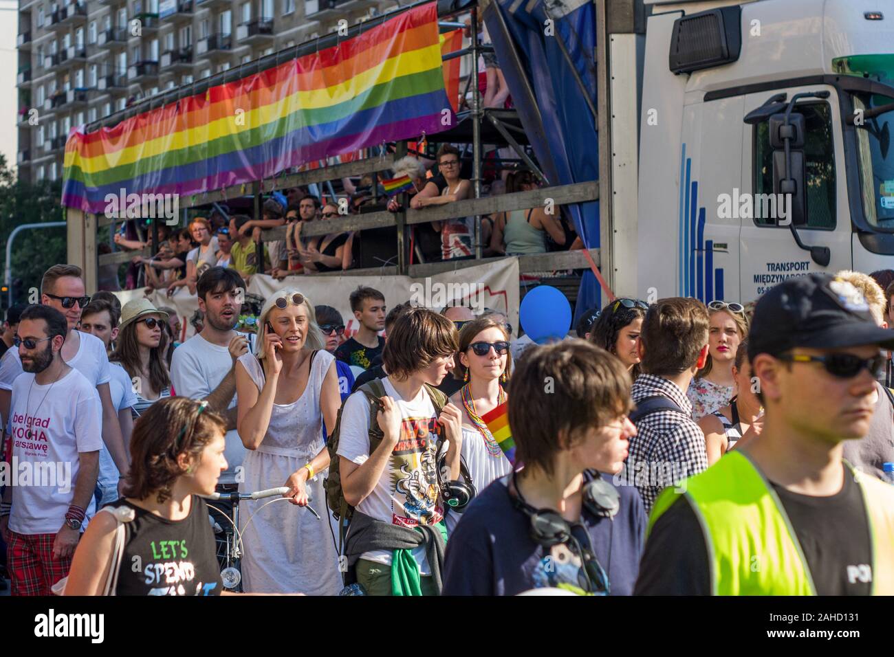 Equality Parade in Warsaw, Poland Stock Photo - Alamy