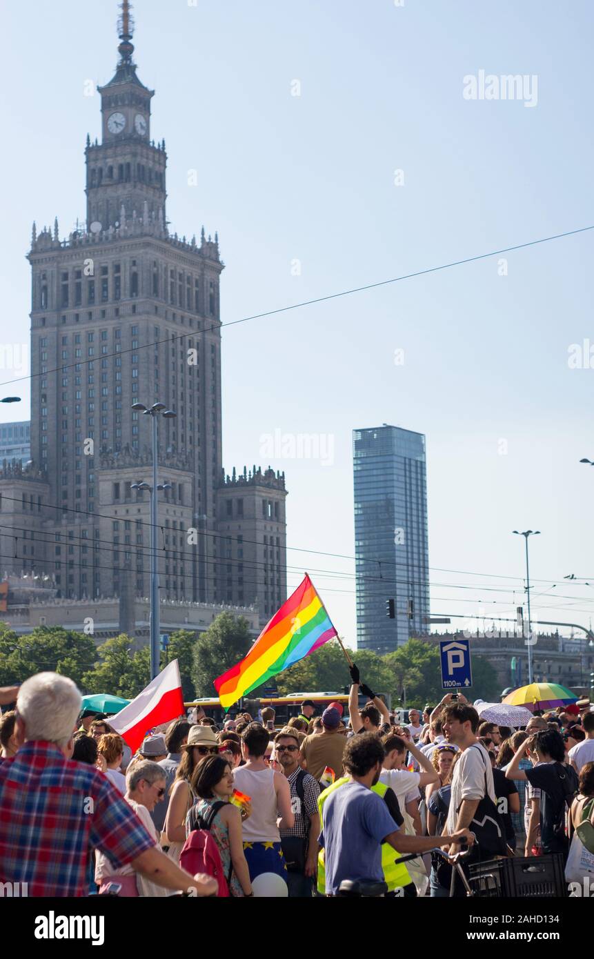 Equality Parade in Warsaw, Poland Stock Photo - Alamy