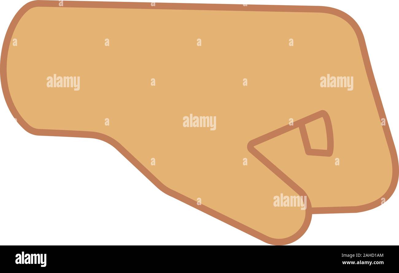 Right fist emoji color icon. Right-facing fist. Fist-bump. Brofist ...