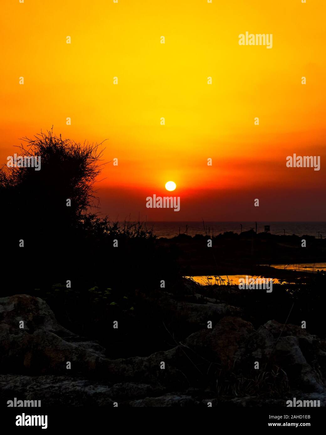 The amazing view during the sunset Stock Photo - Alamy