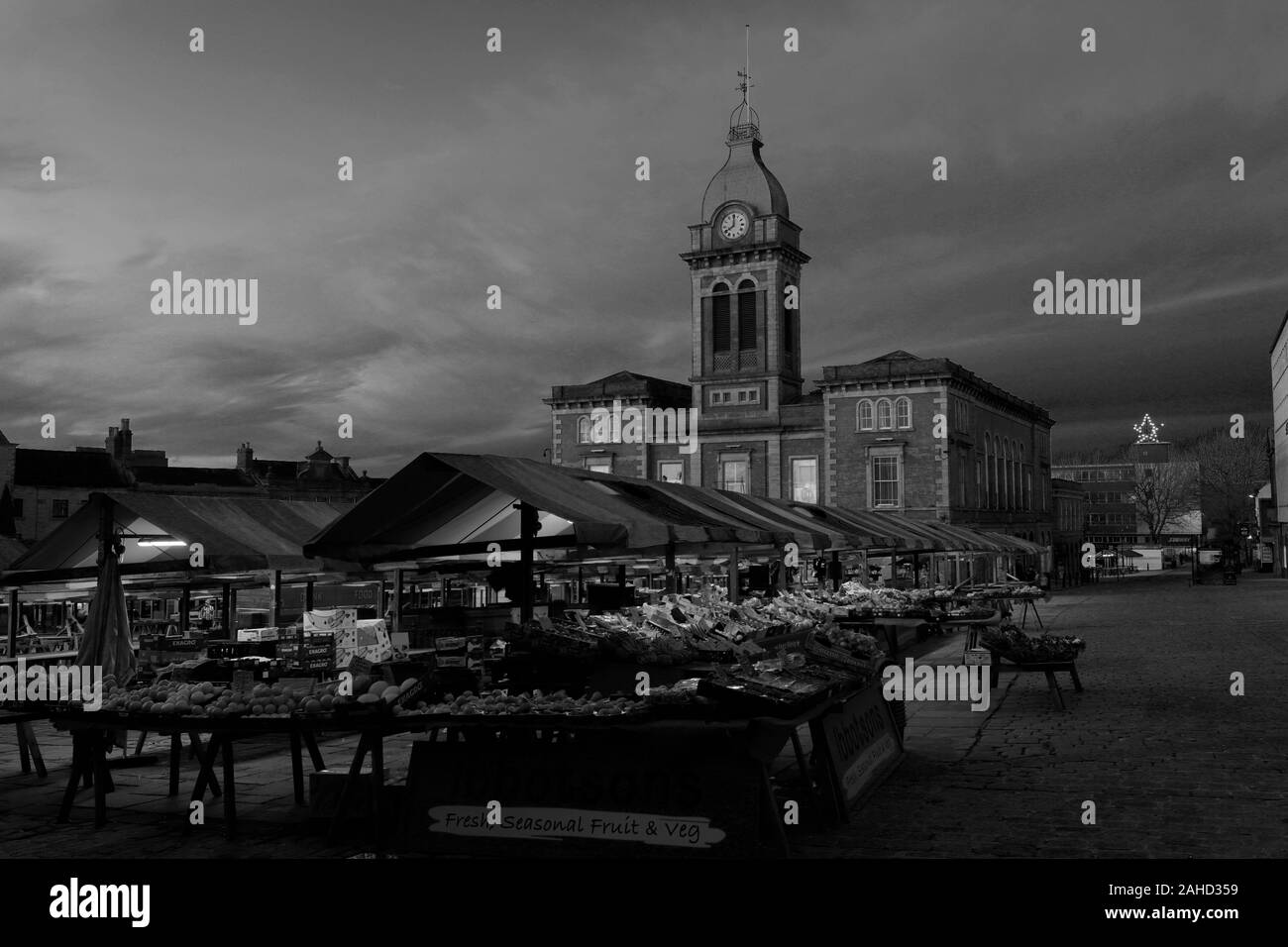 The Market Hall, Market Square, Chesterfield Town, Derbyshire, England ...