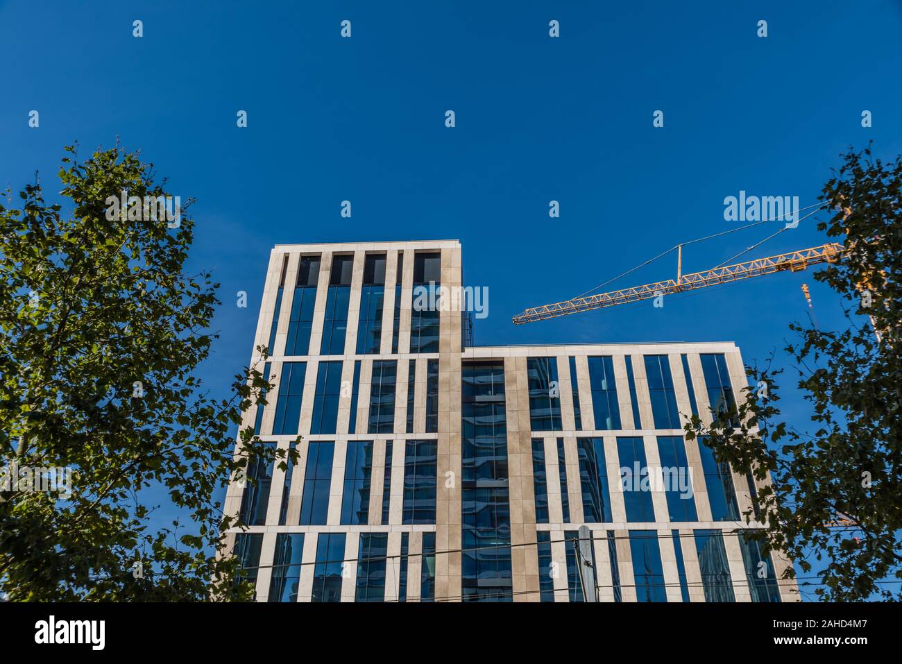 Amsterdam 29 September 2019 glass tower buildings in the financial ...