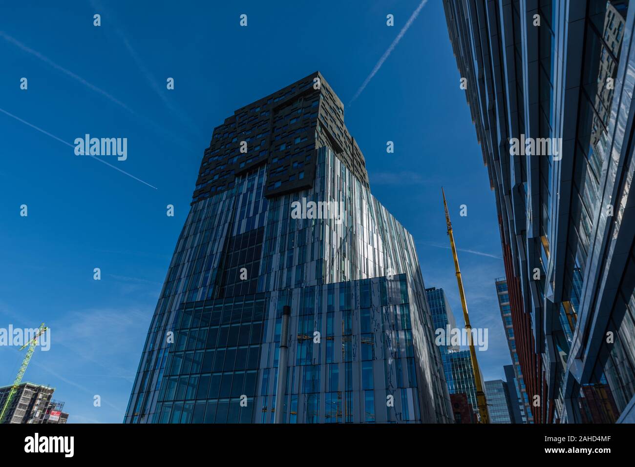 Amsterdam 29 September 2019 glass tower buildings in the financial ...