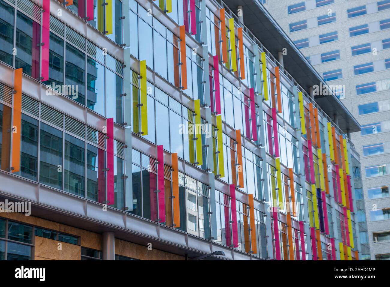 Amsterdam 29 September 2019 glass tower buildings in the financial ...