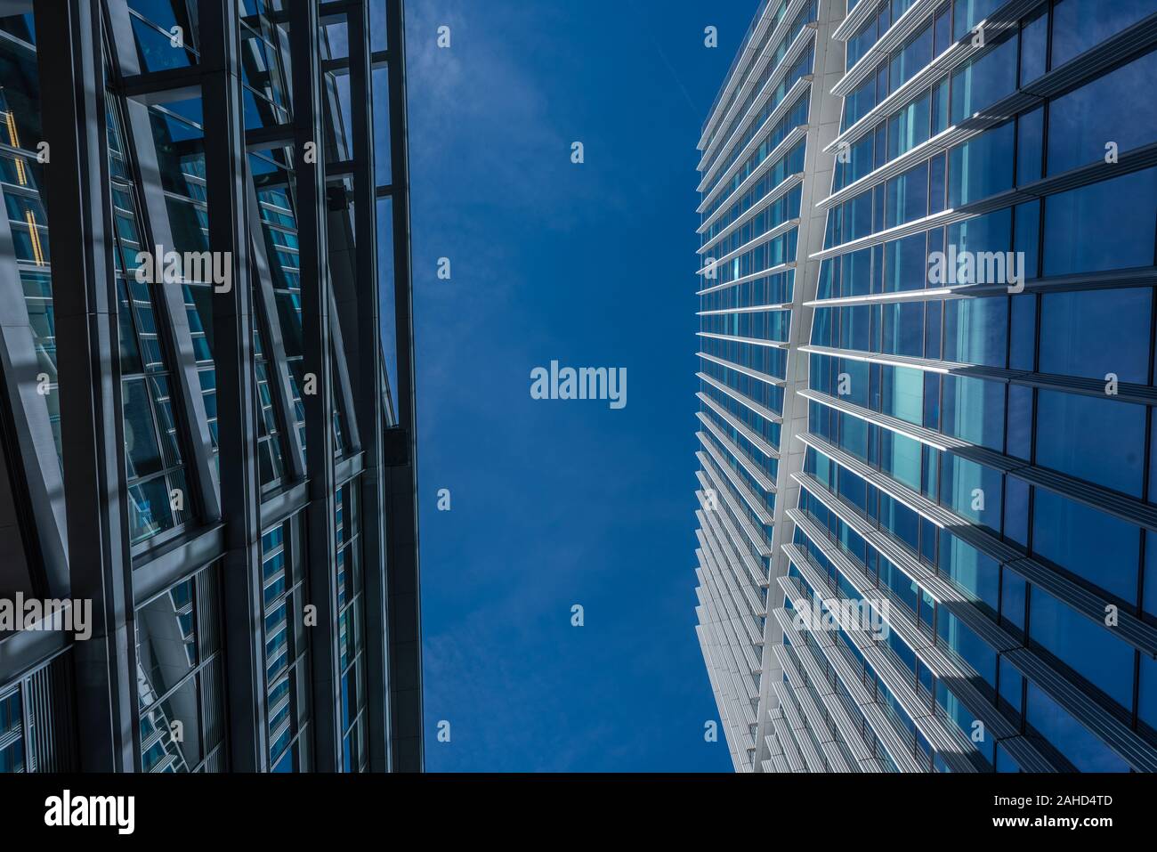 Amsterdam 29 September 2019 glass tower buildings in the financial ...