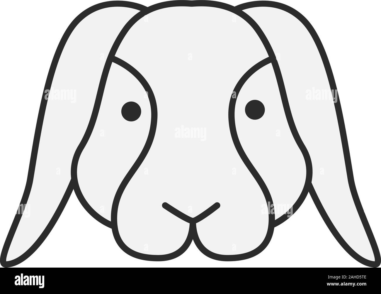 Dwarf rabbit color icon. Bunny. Hare. Isolated vector illustration ...