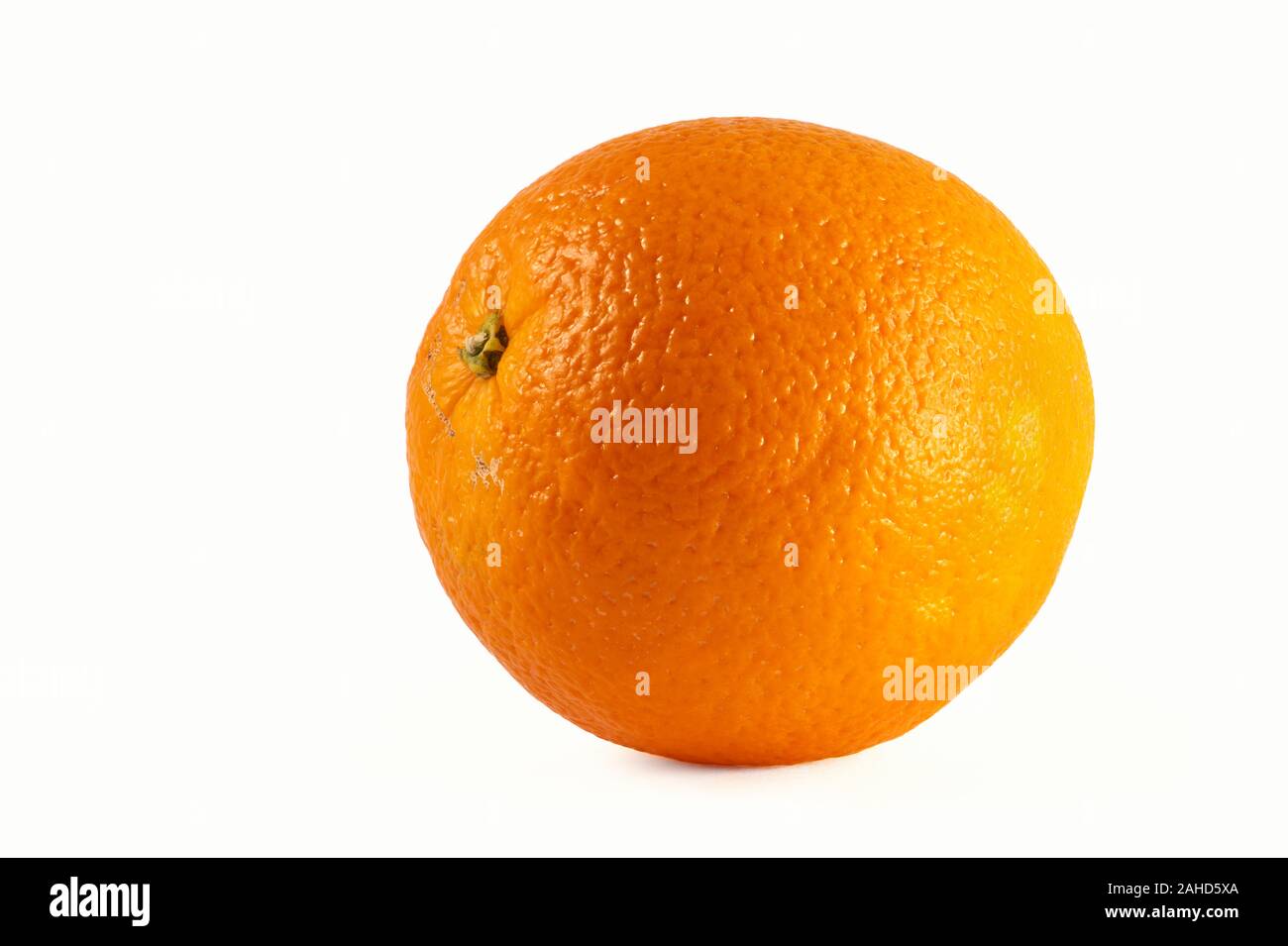 Orange fruit isolated on white background. Macro, close-up image in ...