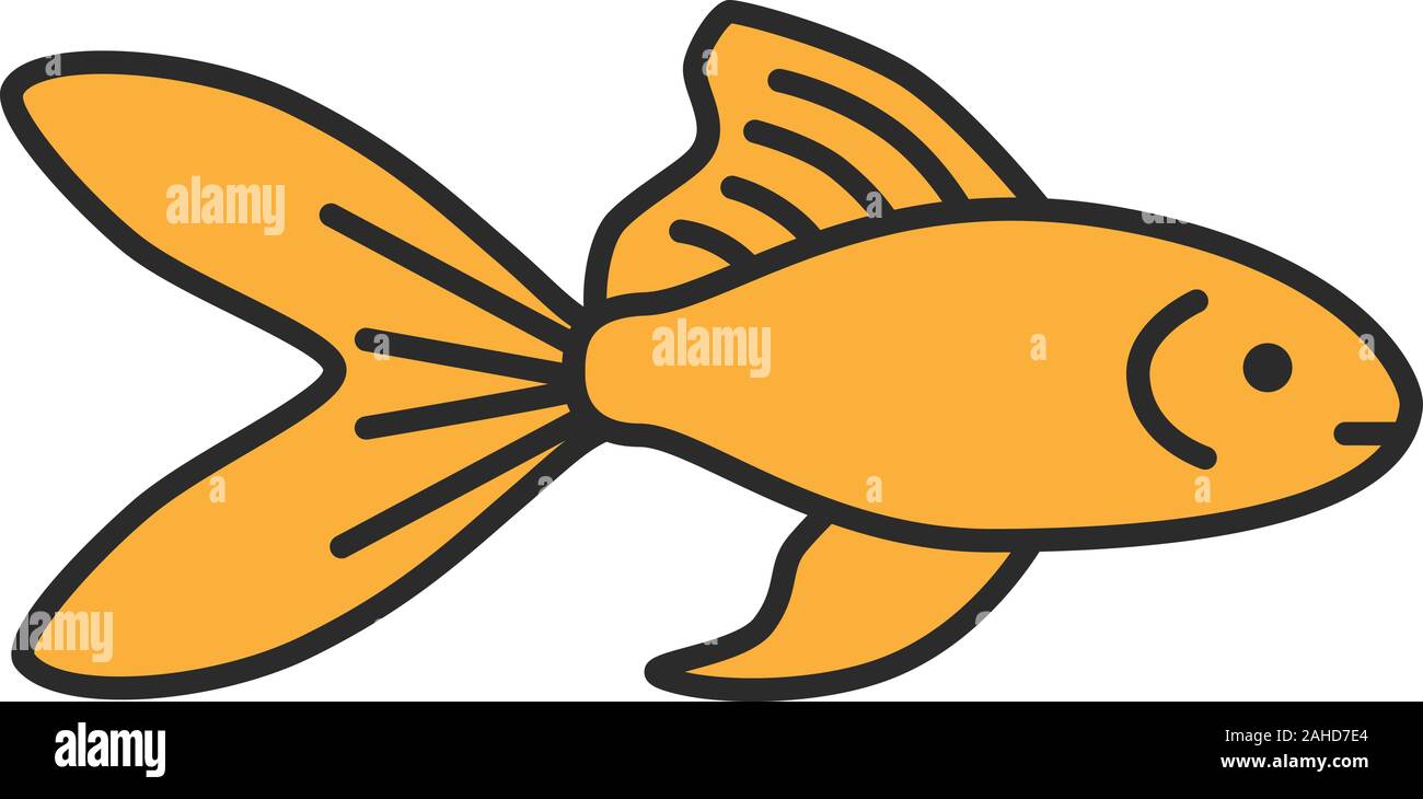 Simple Cartoon Goldfish