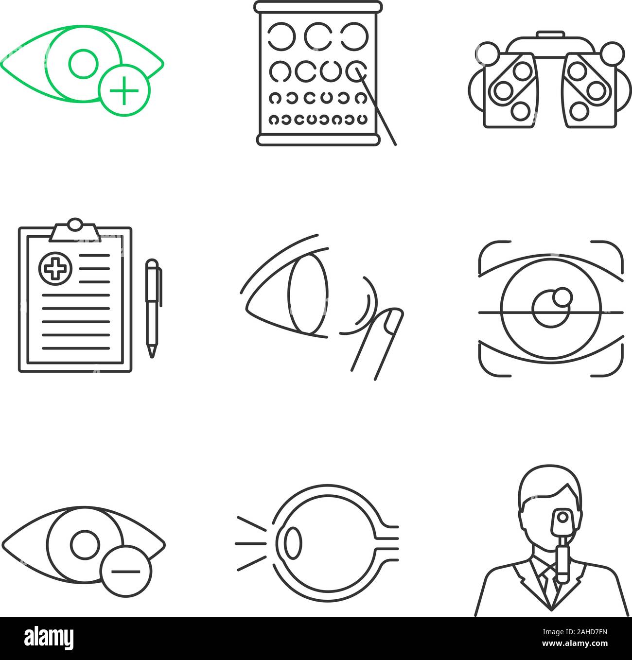 Myopia and hyperopia anatomy hi-res stock photography and images - Alamy