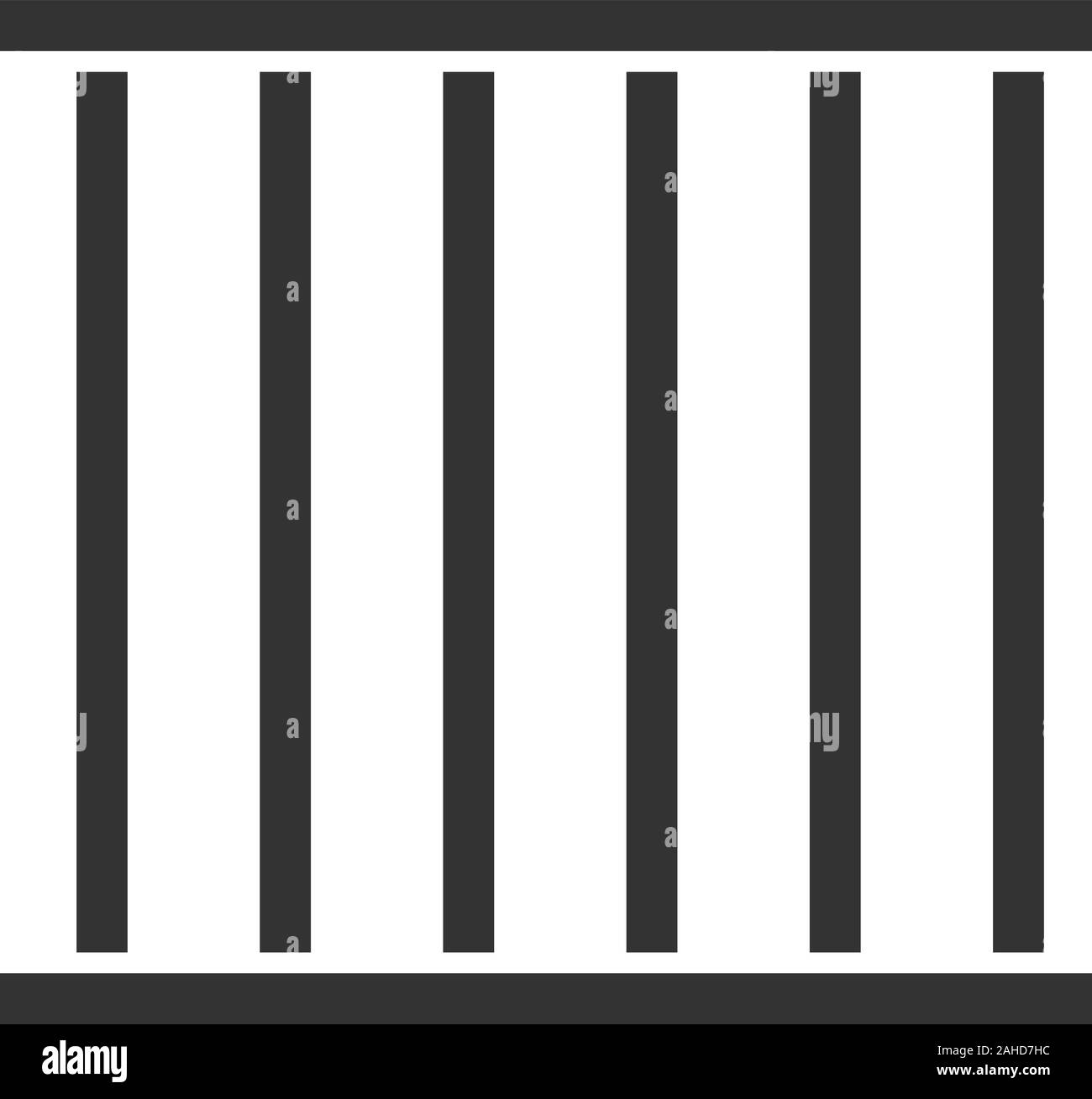 Prison bars glyph icon. Animal cage. Jail. Silhouette symbol. Negative ...