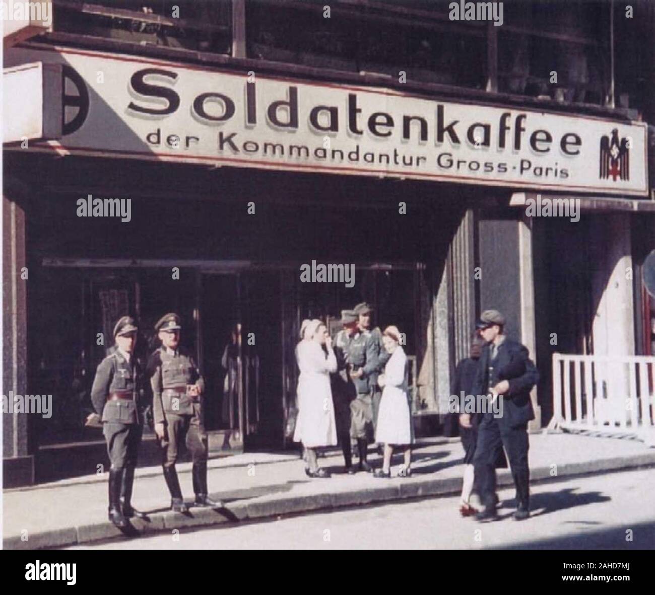 Collaborator girls of the German-occupied Europe, 1940-1944 Stock Photo ...