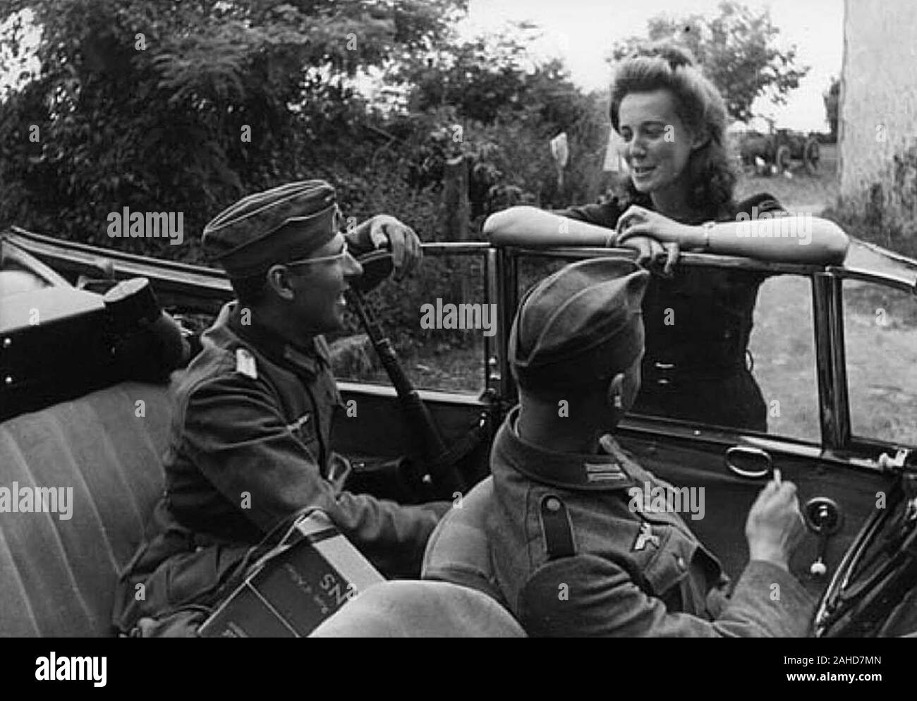 Collaborator girls of the German-occupied Europe, 1940-1944 Stock Photo ...
