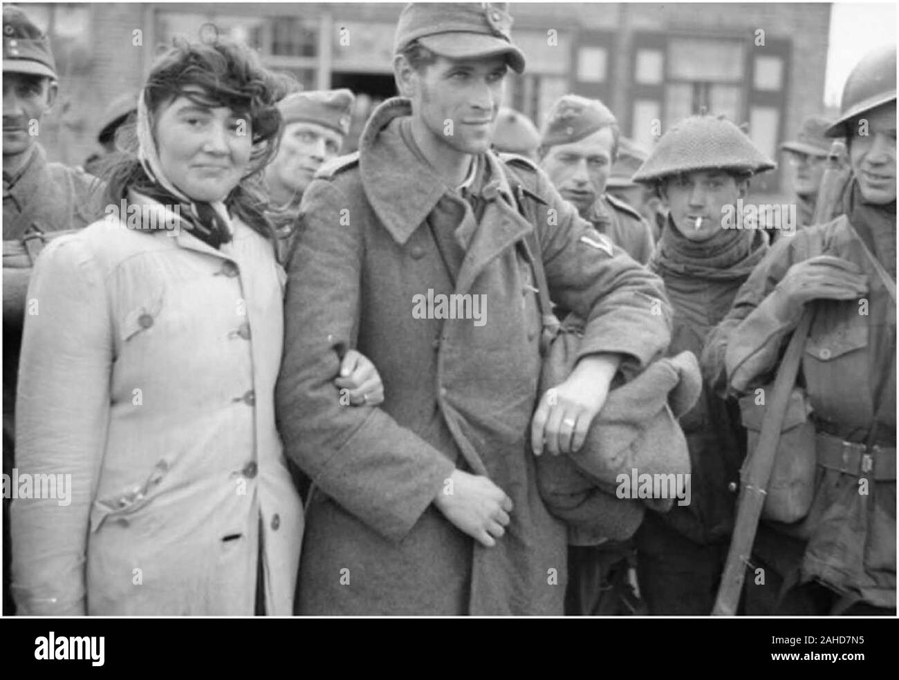 Collaborator girls of the German-occupied Europe, 1940-1944 Stock Photo ...