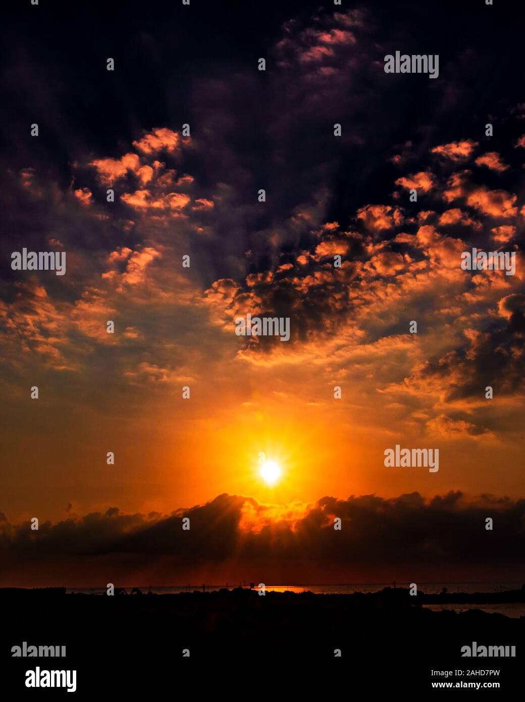 The amazing view during the sunset Stock Photo - Alamy