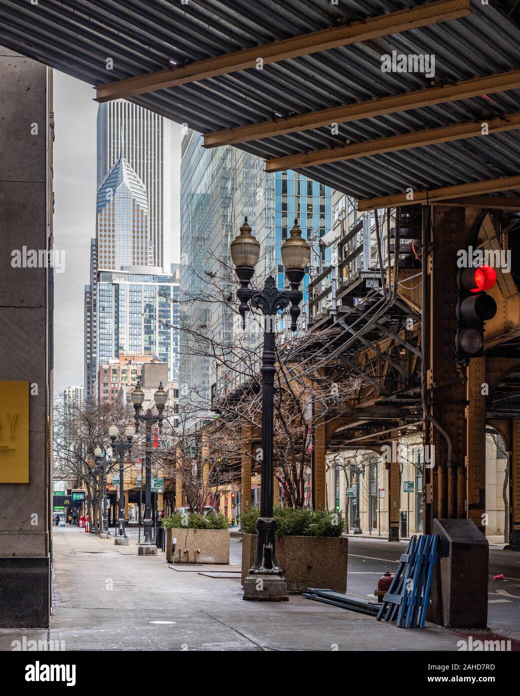 Street scene in downtown Chicago Stock Photo - Alamy