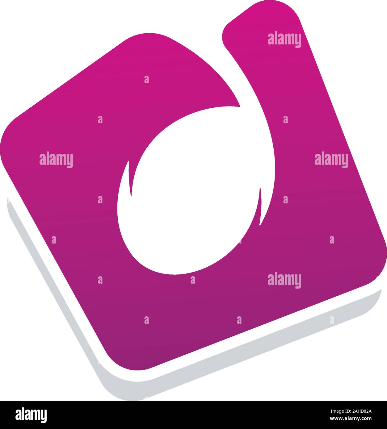 Music note symbol on white background. Musical logo template with ...