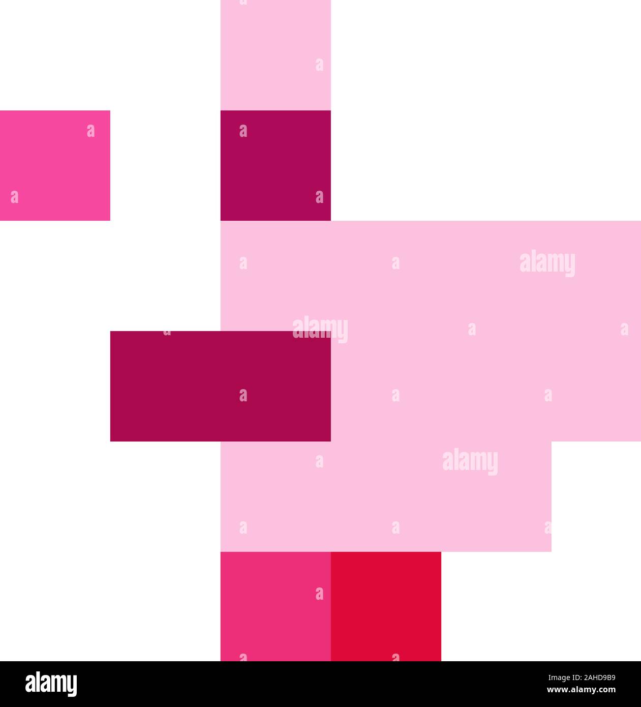 Pink duck on white background illustration Stock Vector Image & Art - Alamy