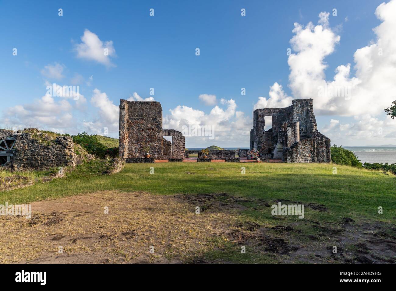 Ruins of a 17th-century Chateau Dubuc in Trinite, Martinique, France ...