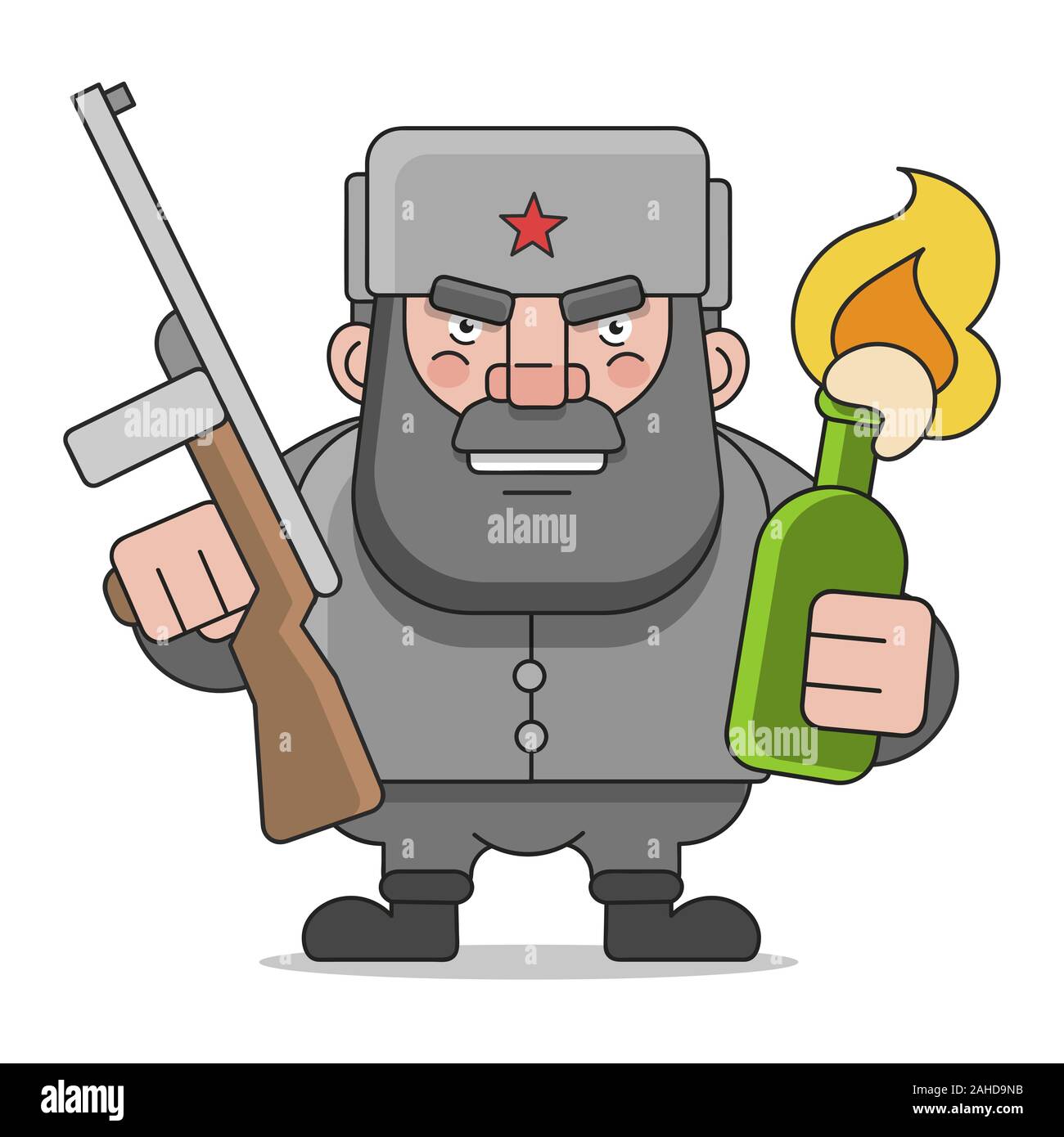 Russian Man Vector Illustration Suitable For Greeting Card, Poster Or T ...