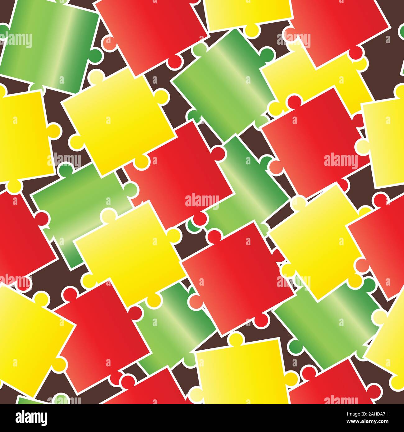 seamless pattern with colorful puzzle pieces vector Stock Vector Image ...