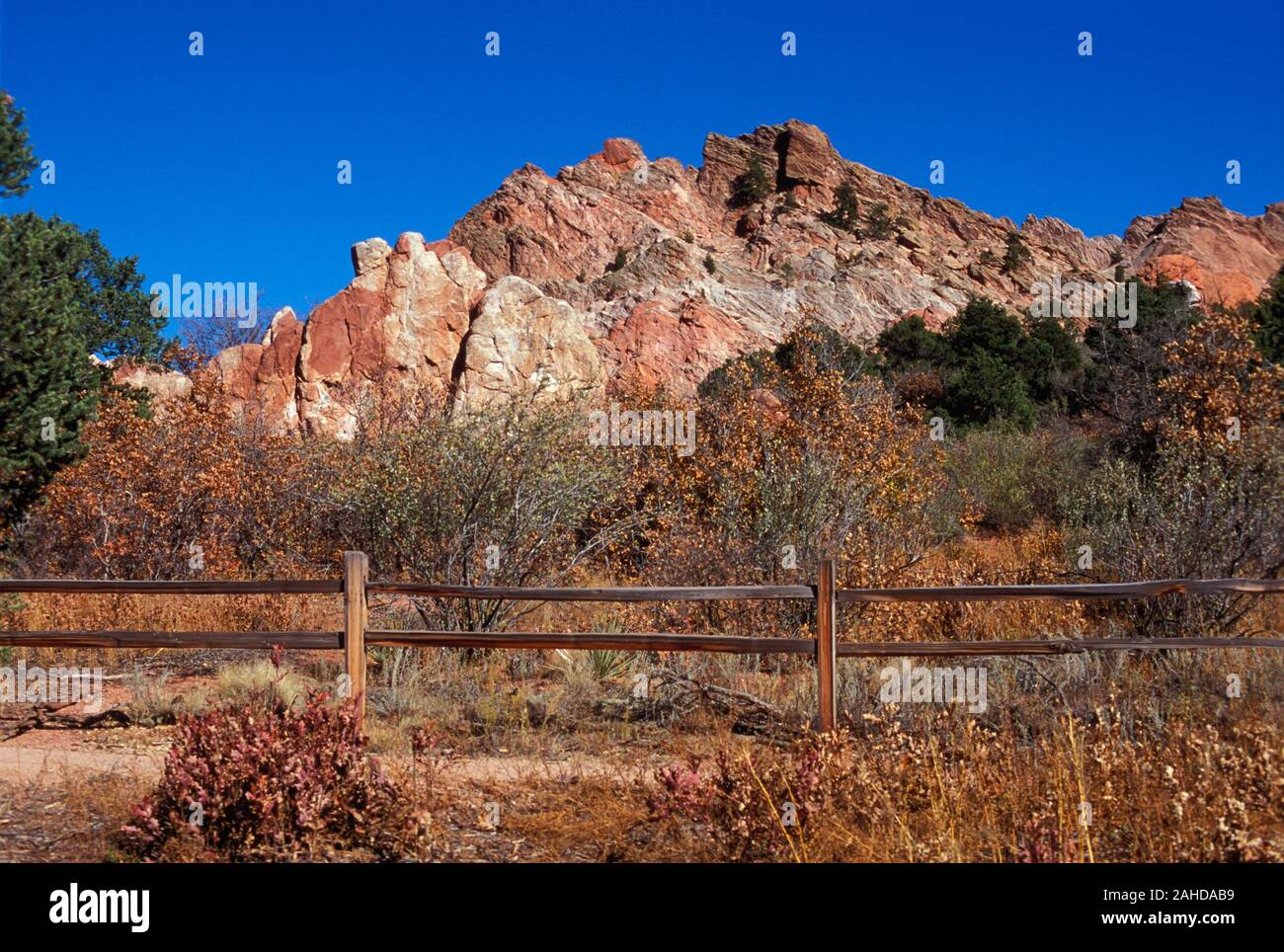 Cathedral Spires, Garden of the Gods, Manitou Springs, Colorado Stock ...