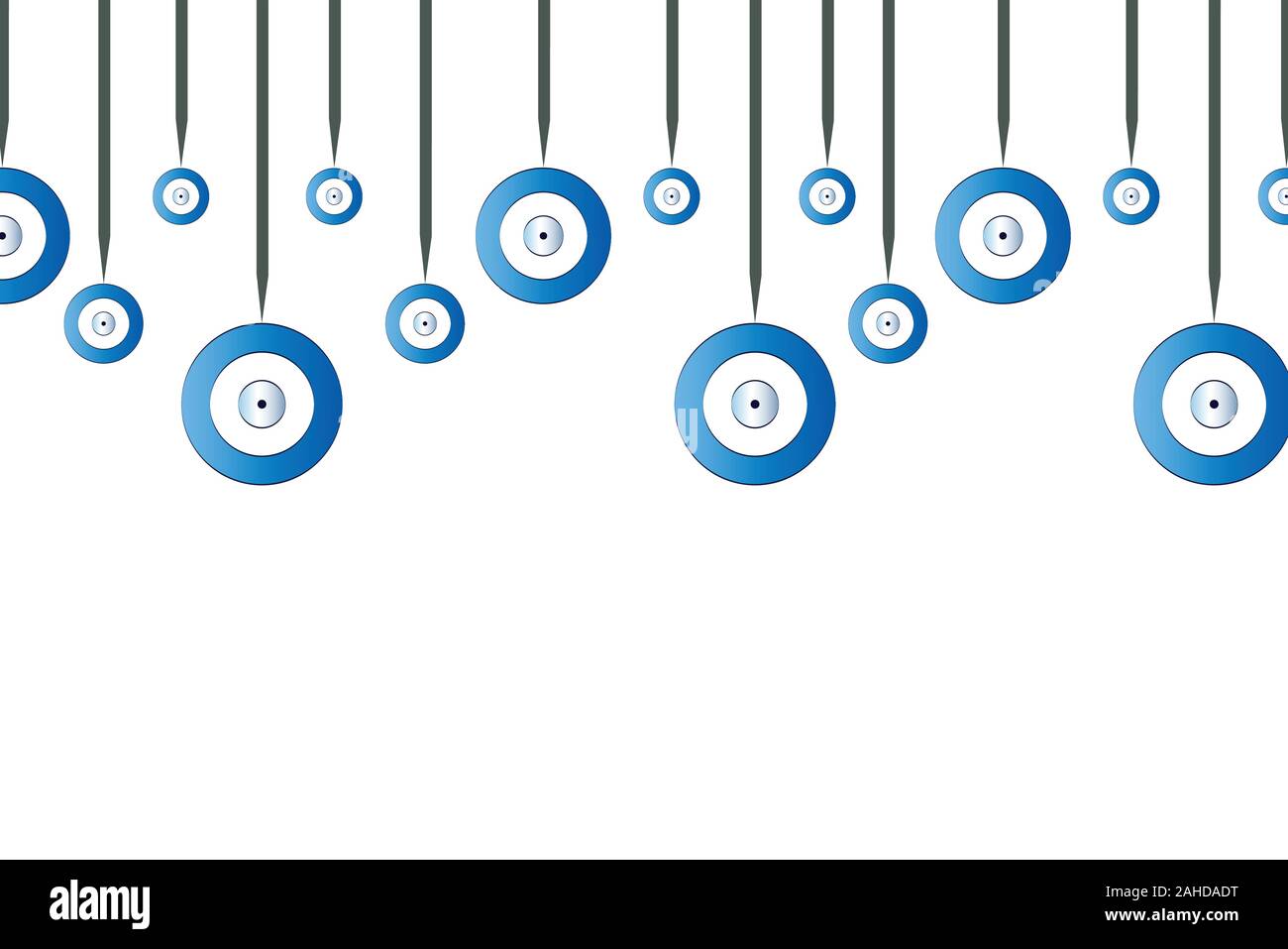 horizontal banner with blue evil eyes vector Stock Vector Image & Art ...