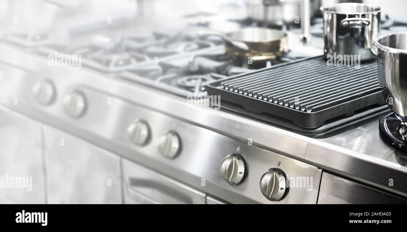 Wide culinary industry banner - part of a modern kitchen in the ...