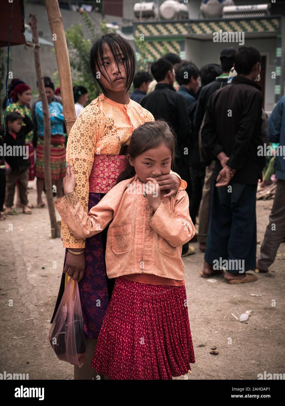 Sad Vietnamese Children